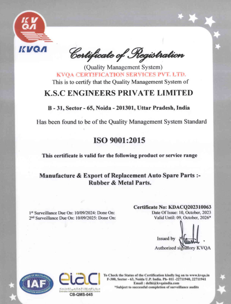 Certifications – KSC ENGINEERS PVT LTD